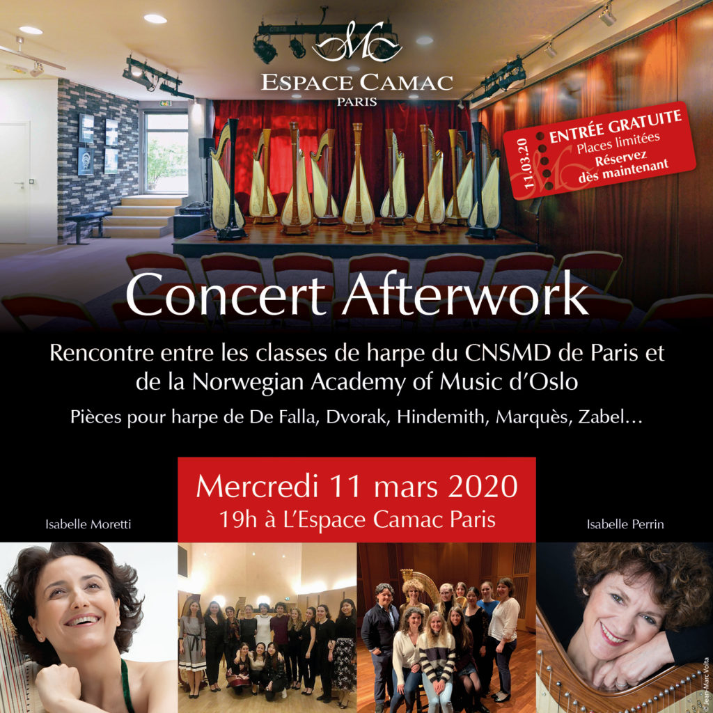 Exchange between the harp class of Isabelle Moretti at the CNSM in ...